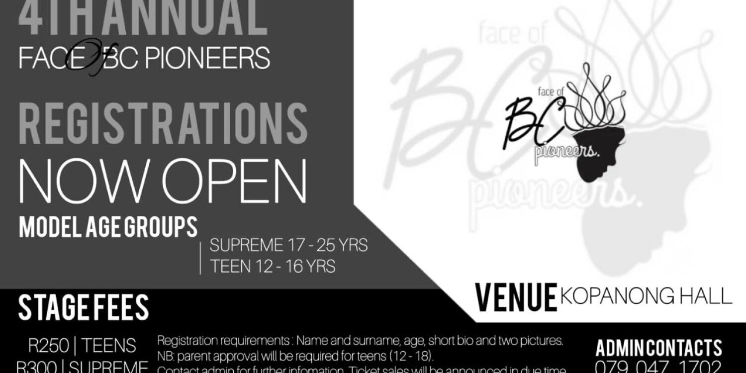 4th ANNUAL Face of BC Pioneers 2023 - Computicket BoxOffice