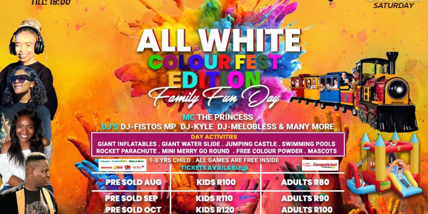 All White Welcome Summer Colour Fest Edition Family Fun Day ...