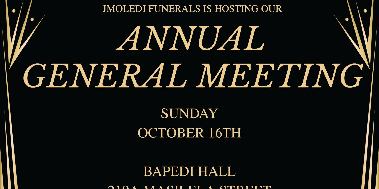 Moledi Funeral's Annual General Meeting - Computicket BoxOffice