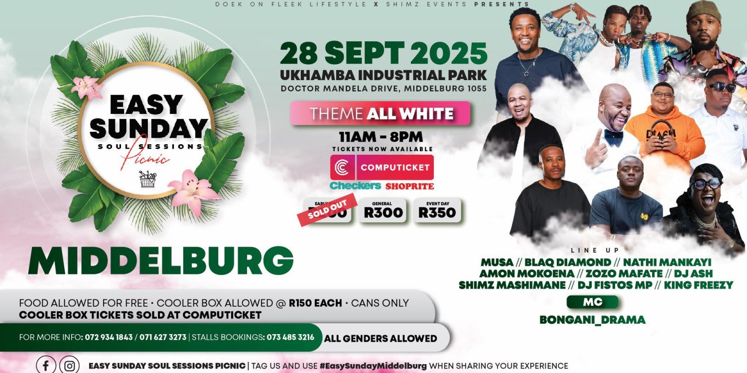 Easy Sunday Soul Sessions Picnic Middelburg - Computicket BoxOffice