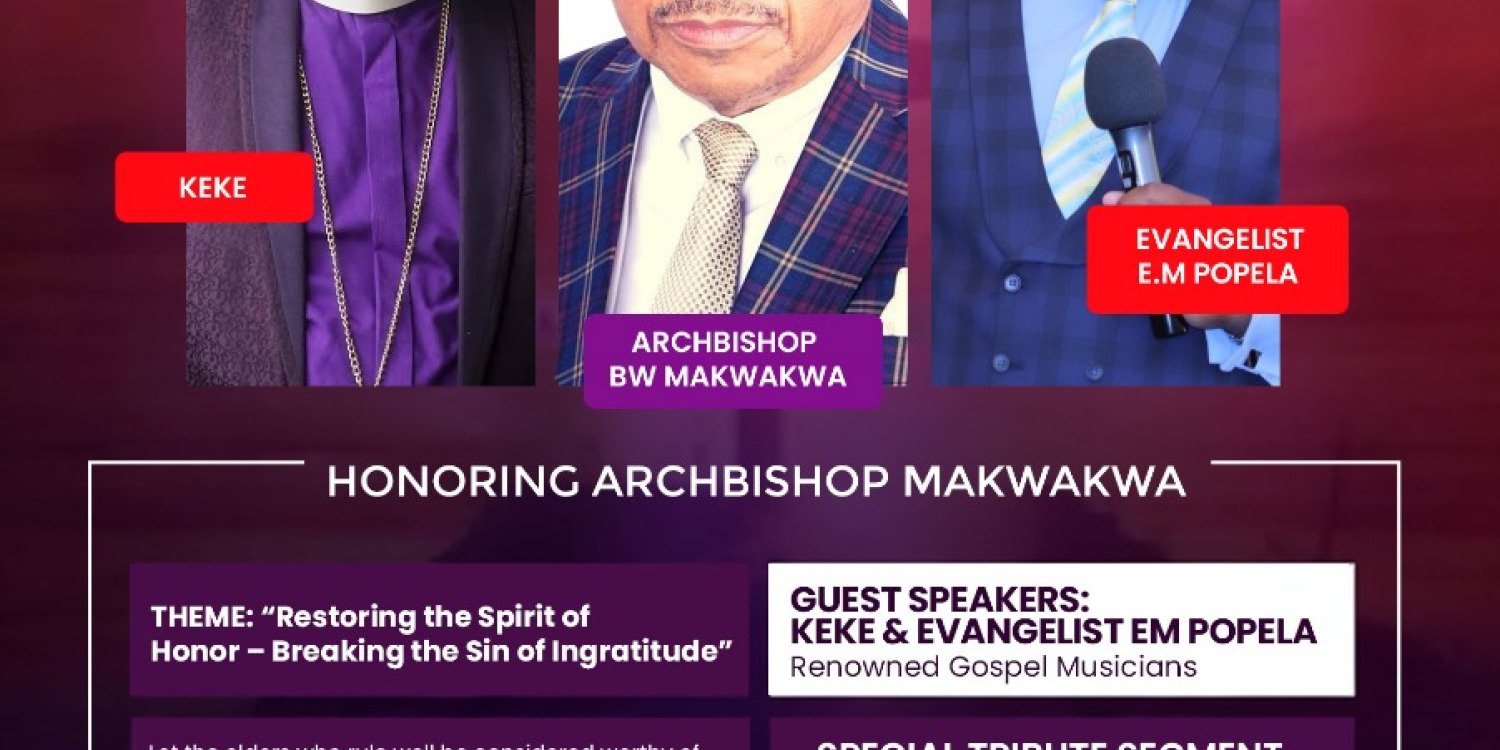 70 Years of Grace: Archbishop B.W. Makwakwa Honor Service - Computicket ...
