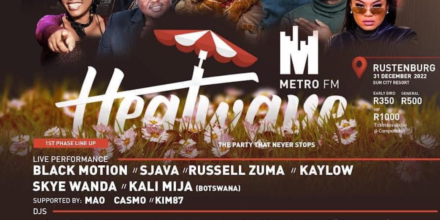 RustyRocks Metro FM Heatwave NY Eve Party - Computicket BoxOffice