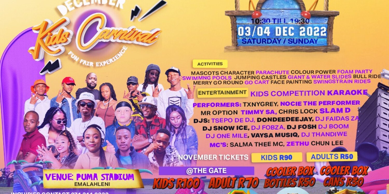 December Kids Carnival Fun Fair Experience - Computicket BoxOffice